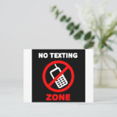 No Texting Zone Postcard | Zazzle
