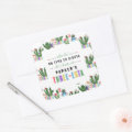 No Time to Fiesta Three-Esta Fiesta 3rd Birthday Square Sticker | Zazzle