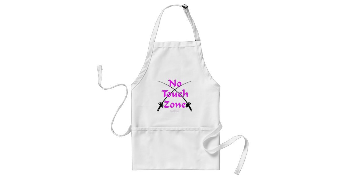 No Touch Zone Fencing Adult Apron | Zazzle