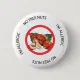 No Tree Nuts Allergy Alert Button | Zazzle