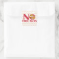 No Tree Nuts Food Allergy Alert Stickers | Zazzle