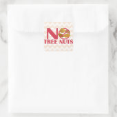 No Tree Nuts Food Allergy Alert Stickers | Zazzle