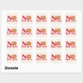 No Tree Nuts Food Allergy Alert Stickers | Zazzle