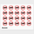 'NO TRUMP' CLASSIC ROUND STICKER | Zazzle