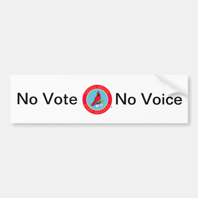 No Vote No VSSA Voice Bumper Sticker | Zazzle