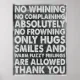 No Whining Poster | Zazzle