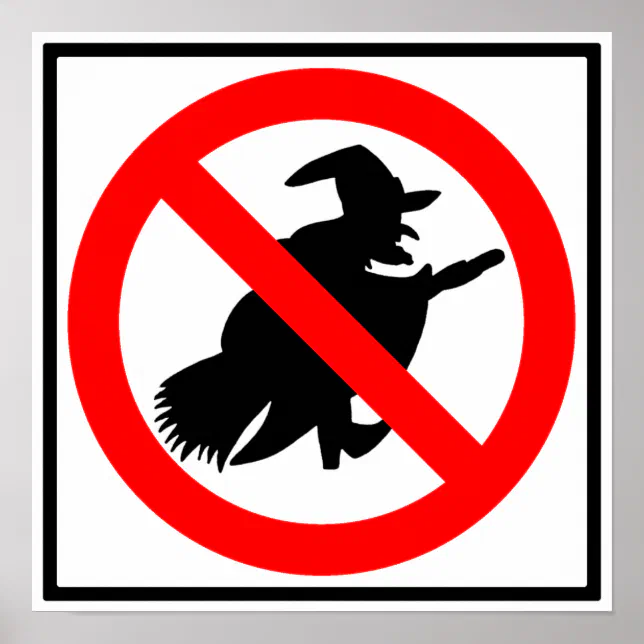 No Witches Highway Sign | Zazzle