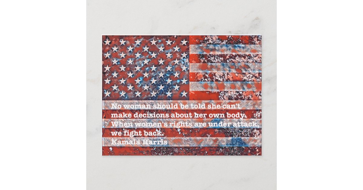 No Woman Postcard | Zazzle