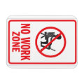 No Work zone warning sign Magnet | Zazzle