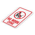 No Work zone warning sign Magnet | Zazzle