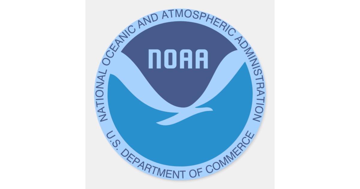 NOAA CLASSIC ROUND STICKER | Zazzle