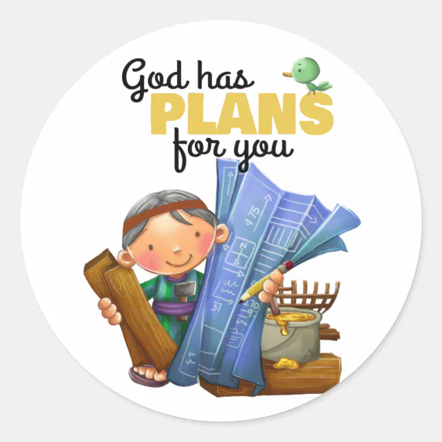 Noah Bible verse sticker page | Zazzle