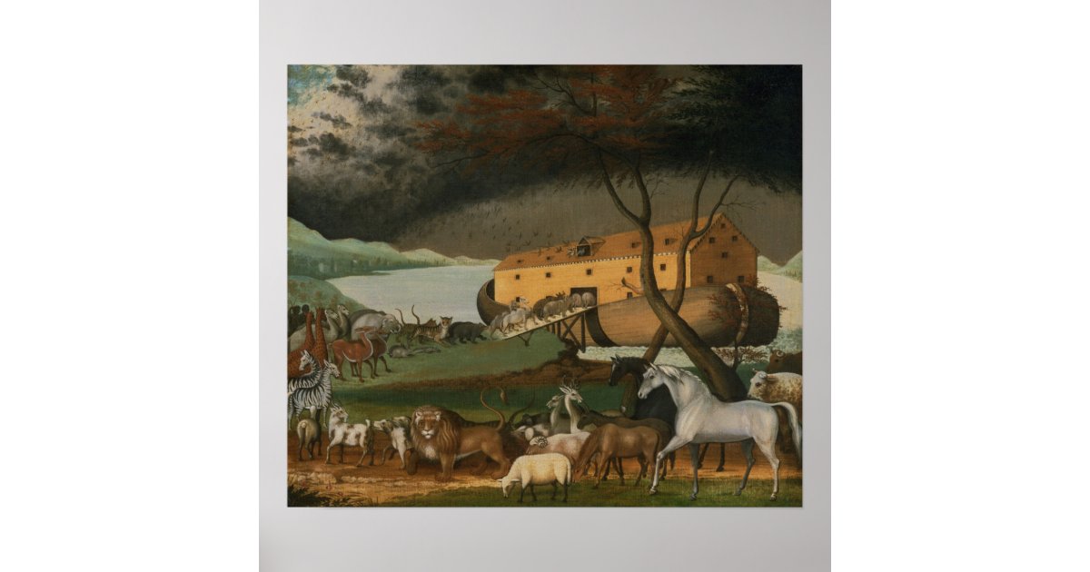 Noah's Ark by Edward Hicks ~ Circa 1846 Poster | Zazzle