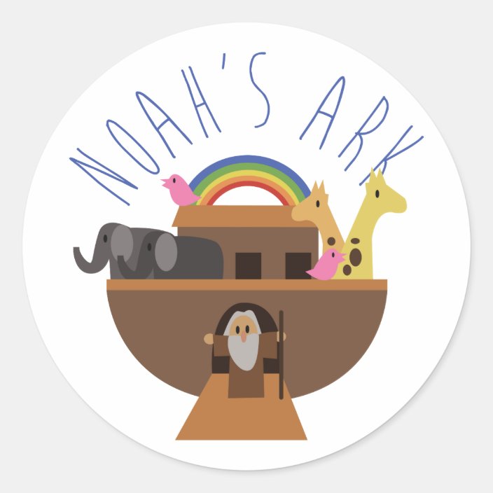 Noah's Ark Classic Round Sticker | Zazzle.com
