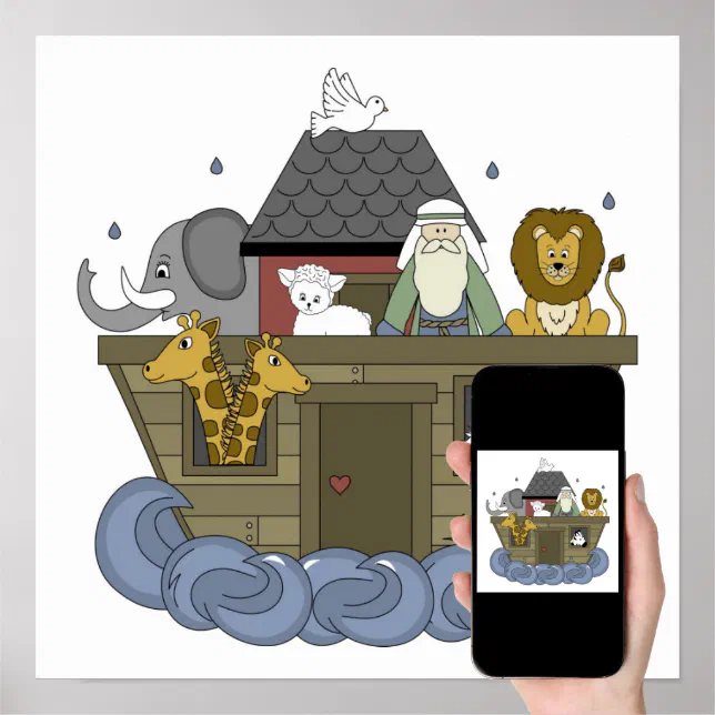 Noahs Ark Poster up to23x23 | Zazzle