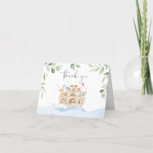 Noah's Ark Thank You Cards | Zazzle