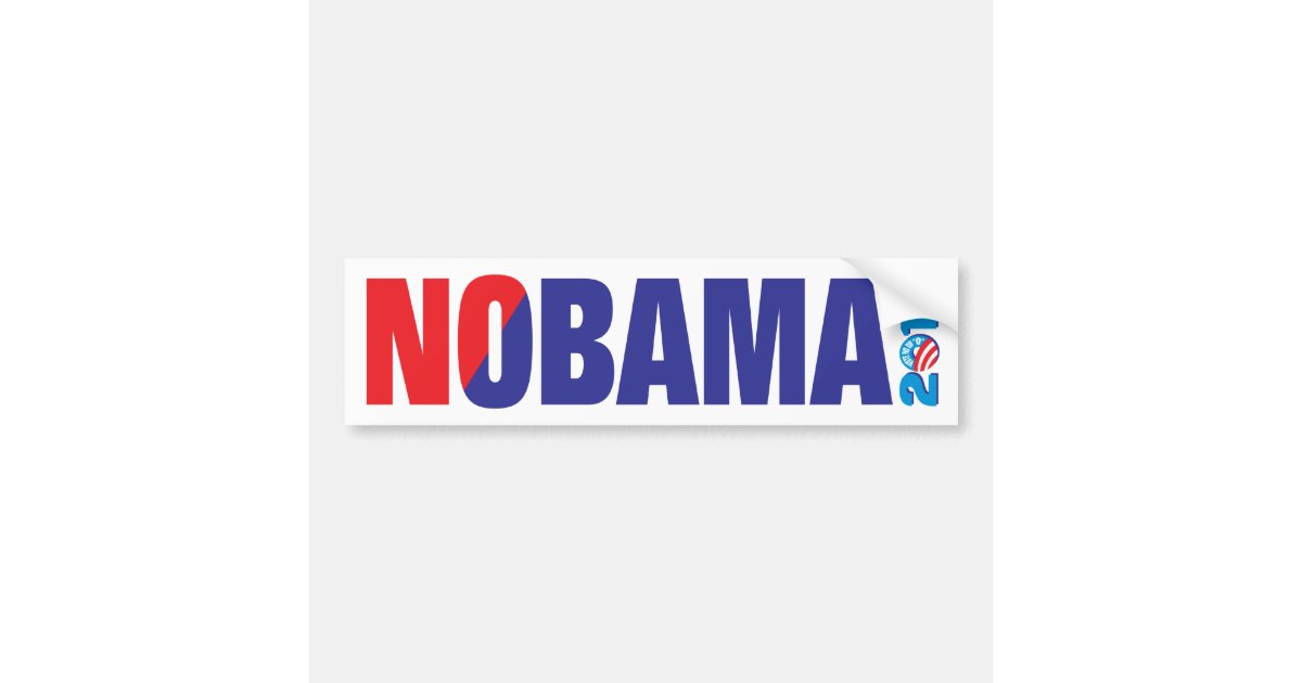 NOBAMA 2012 BUMPER STICKER | Zazzle