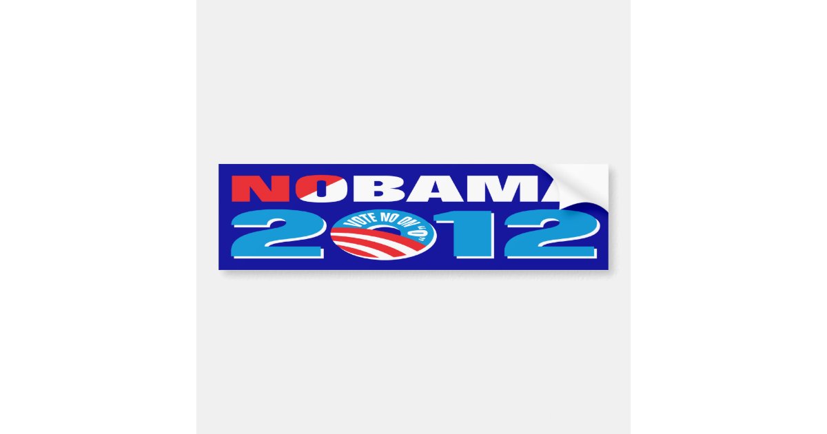 NOBAMA 2012 BUMPER STICKER | Zazzle