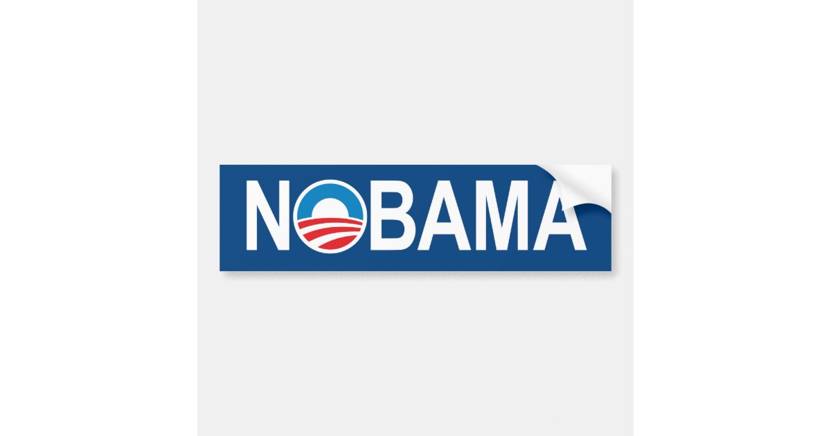 NOBAMA Anti Obama Bumper Sticker | Zazzle
