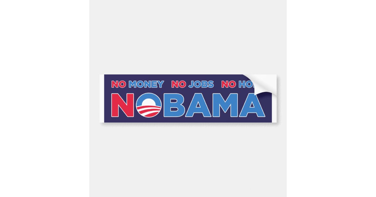 NOBAMA BUMPER STICKER | Zazzle
