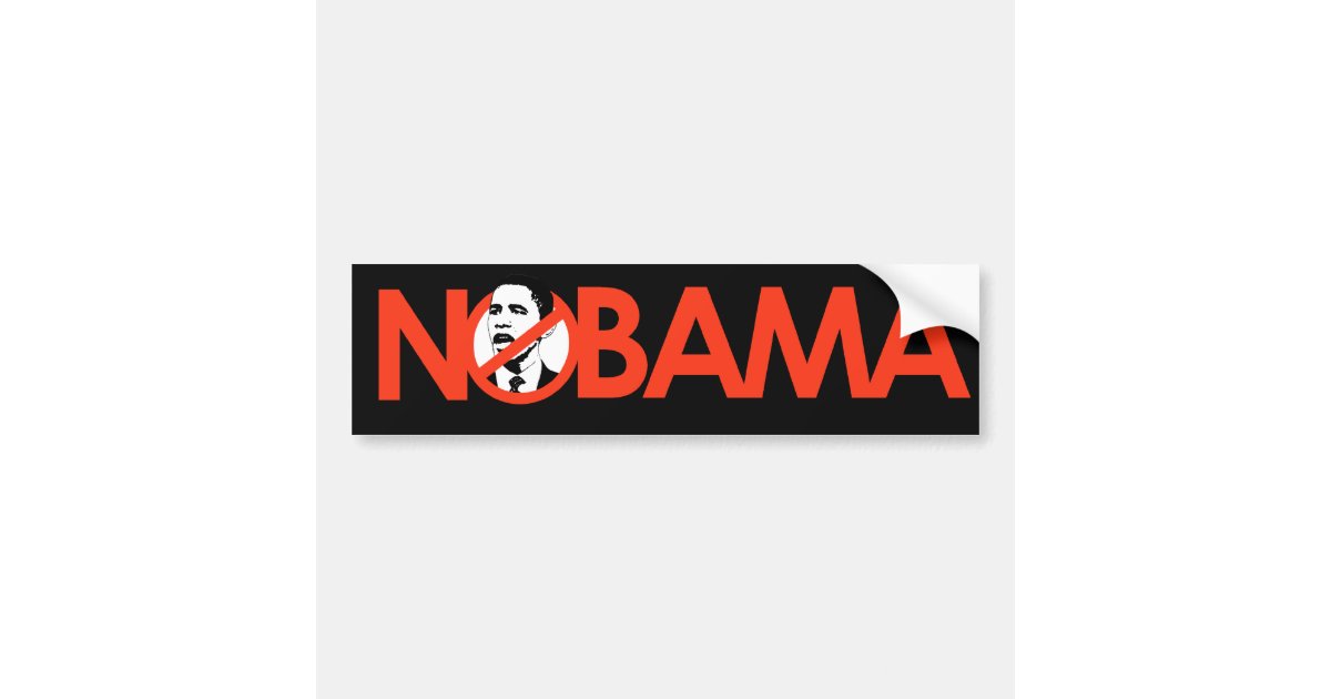 NOBAMA BUMPER STICKER | Zazzle