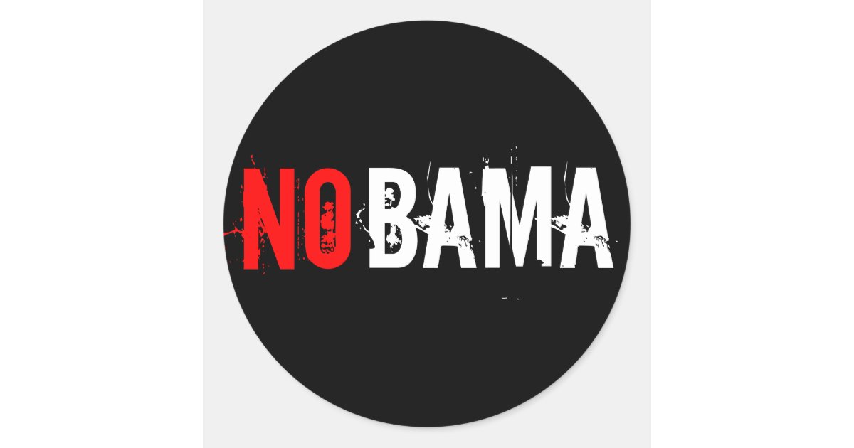 NOBAMA STICKER | Zazzle