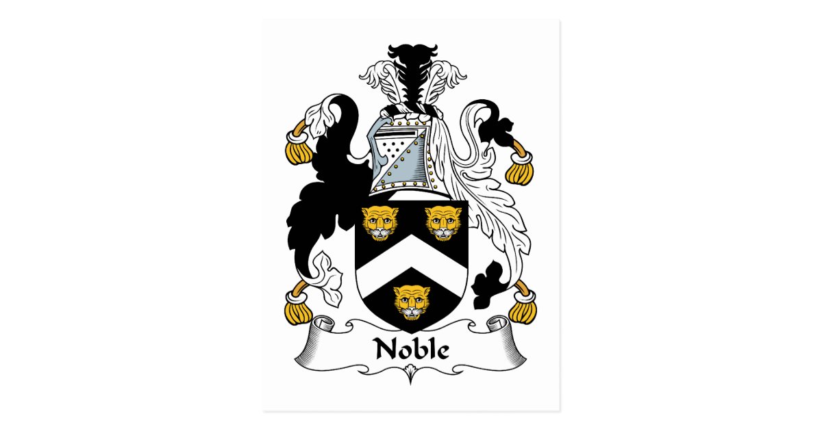 Noble Family Crest Postcard | Zazzle.com