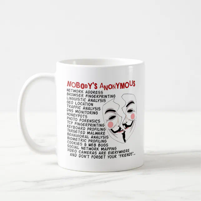 Nobody's Anonymous Coffee Mug | Zazzle