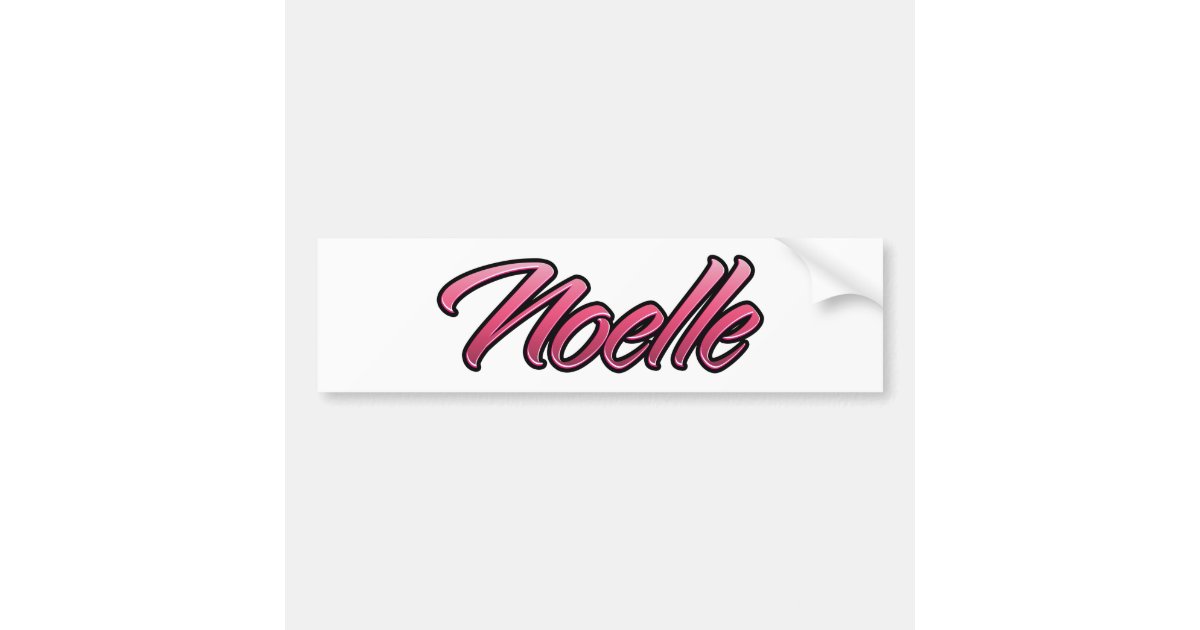 Noelle faded pink Aufkleber Sticker | Zazzle