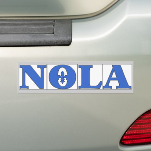 NOLA TIles Fleur Bumper Sticker | Zazzle