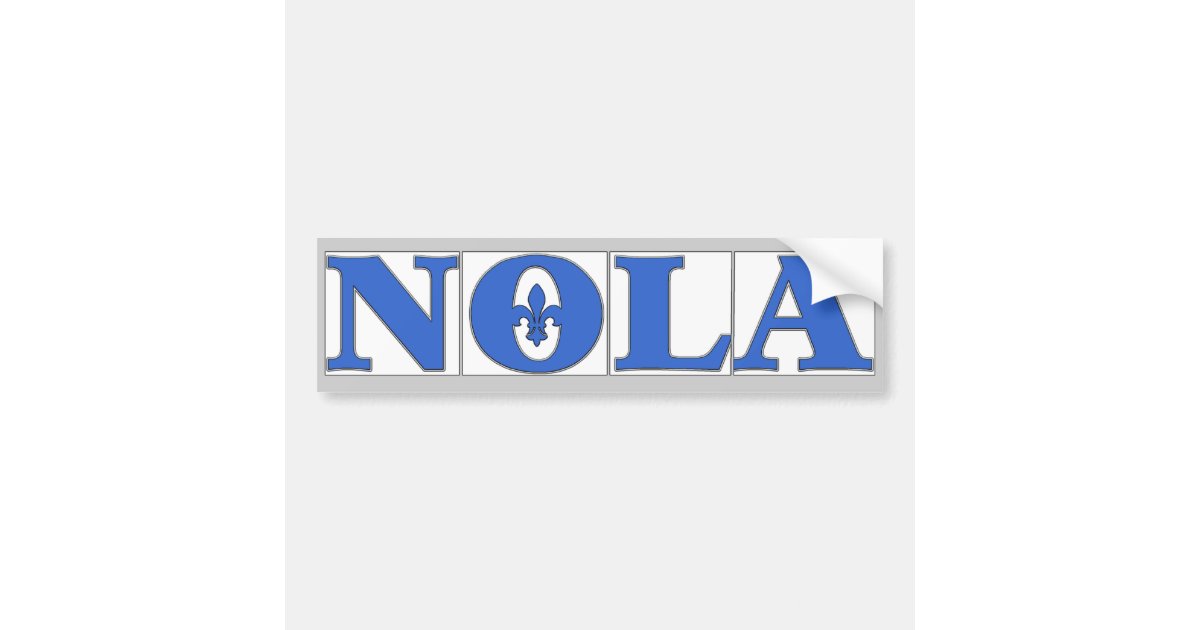 NOLA TIles Fleur Bumper Sticker | Zazzle