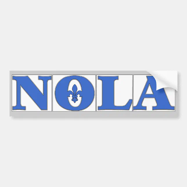 NOLA TIles Fleur Bumper Sticker | Zazzle