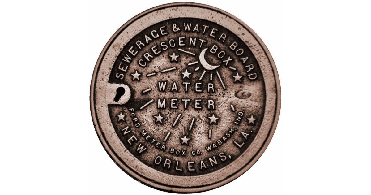 NOLa Water Meter Cover Cutout | Zazzle