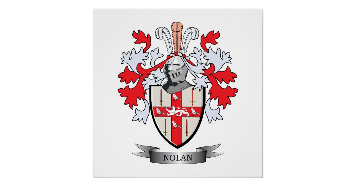 Nolan Coat of Arms Poster | Zazzle