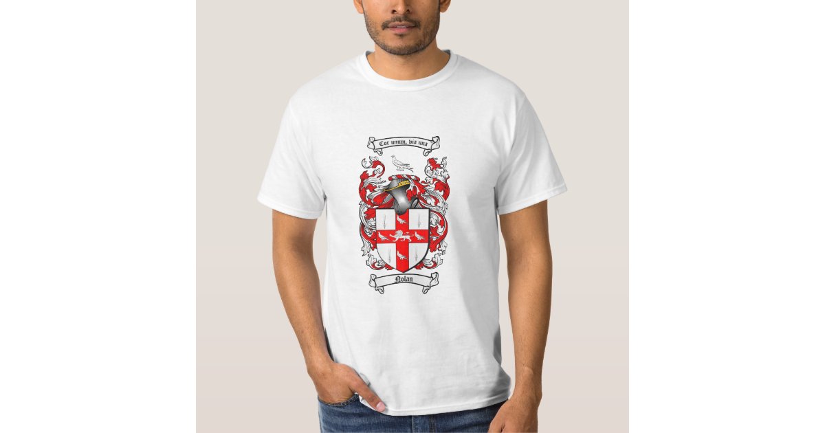 Nolan Family Crest - Nolan Coat of Arms T-Shirt | Zazzle