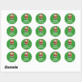 Nollaig Shona Duit Irish Christmas Santa Classic Round Sticker | Zazzle