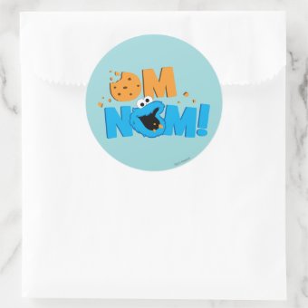Nom Nom Cookie Classic Round Sticker | Zazzle
