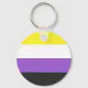 Non-Binary Flag Keychain | Zazzle
