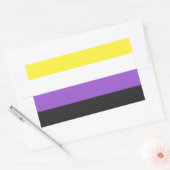 Non-Binary Flag Rectangular Sticker | Zazzle
