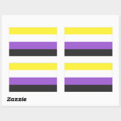 Non-Binary Flag Rectangular Sticker | Zazzle