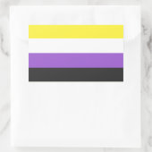 Non-Binary Flag Rectangular Sticker | Zazzle