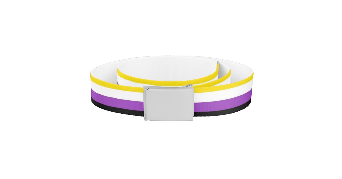 Non-Binary Pride Flag Belt | Zazzle