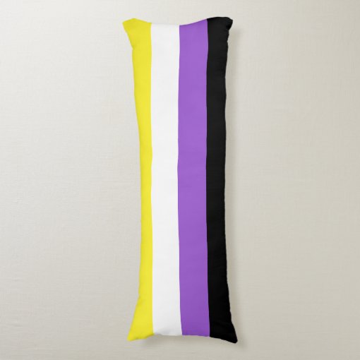 Non Binary Pride Flag Body Pillow | Zazzle