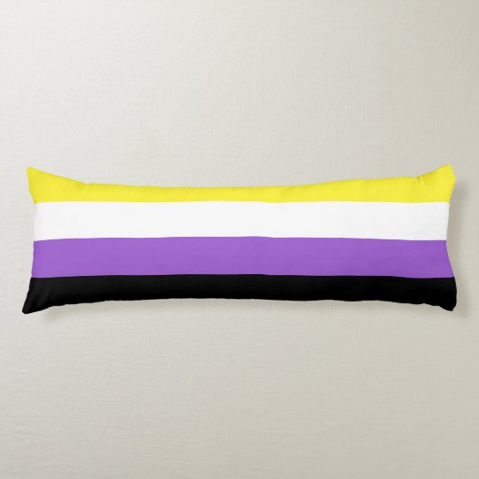 Non Binary Pride Flag Body Pillow | Zazzle.com