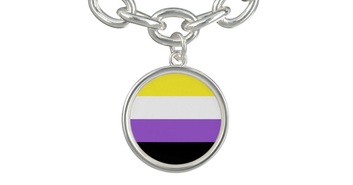 Non Binary Pride Flag Bracelet | Zazzle