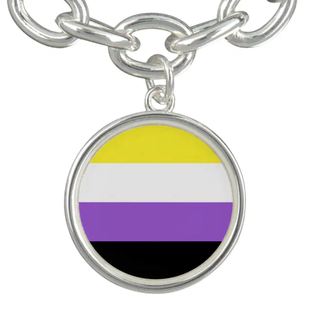 Non Binary Pride Flag Bracelet | Zazzle