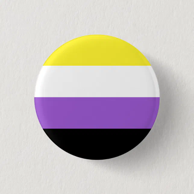 Non Binary Pride Flag Button | Zazzle