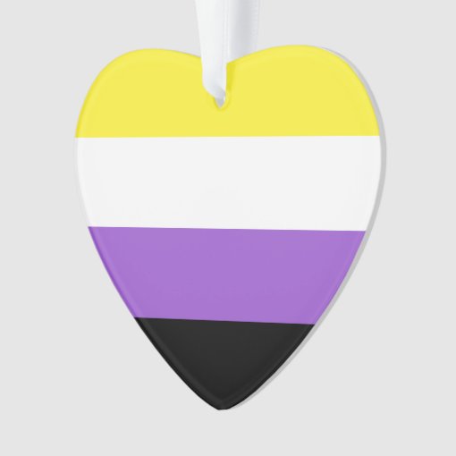Non Binary Pride Flag Ornament | Zazzle