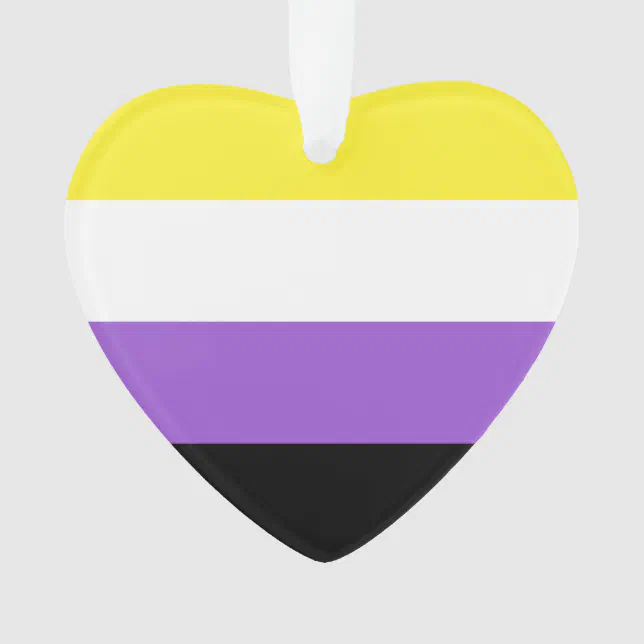 Non Binary Pride Flag Ornament | Zazzle