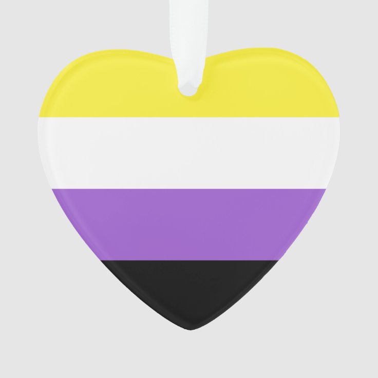 Non Binary Pride Flag Ornament | Zazzle
